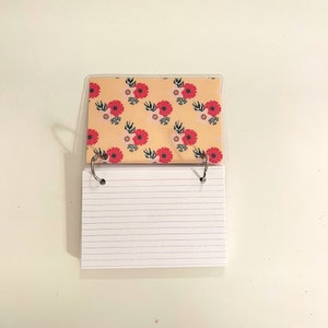 Personalized Index Card Binder, Flashcard Holder or Recipe Book ...