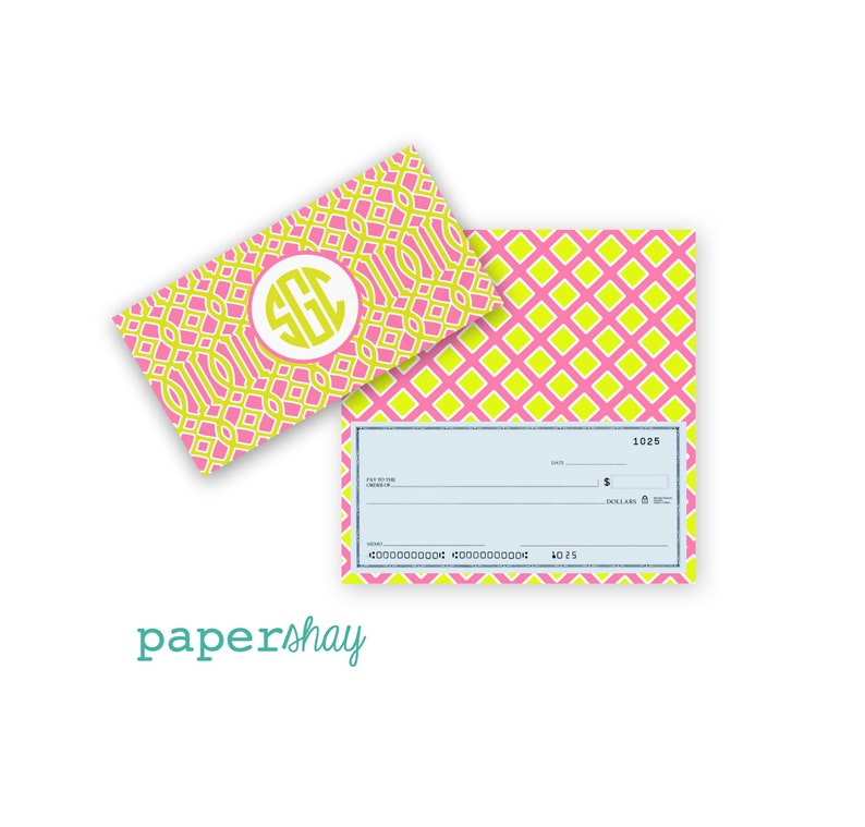 Checkbook Cover Monogrammed Vinyl Checkbook Cover Duplicate - Etsy