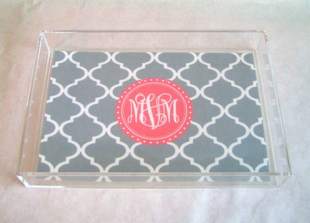 Personalized Acrylic Tray Catchall Tray for Office Custom - Etsy