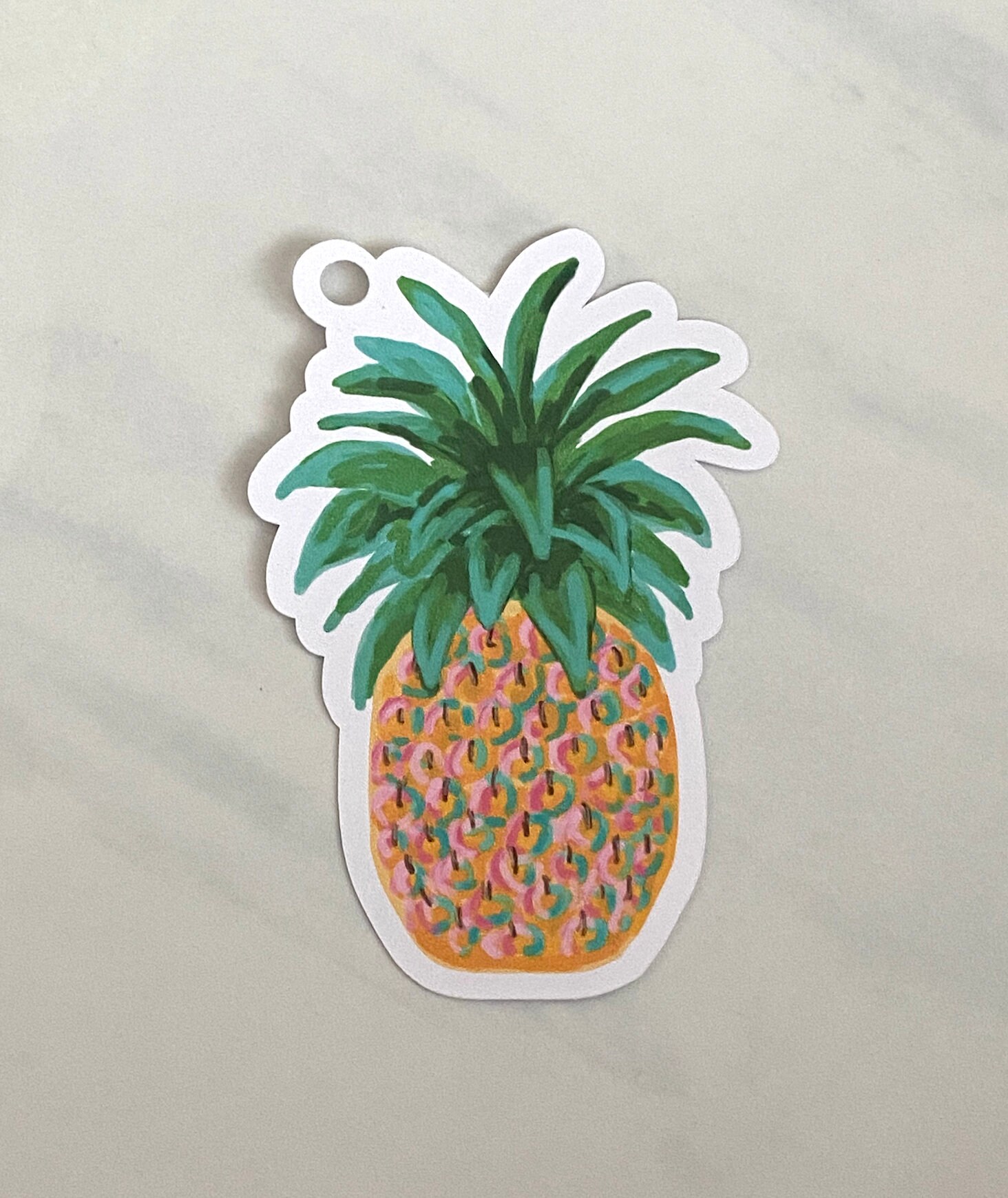 DIE Cut Hang Tags, Gift Tag, PINEAPPLE Die Cut Tag, Favor Tags - Etsy
