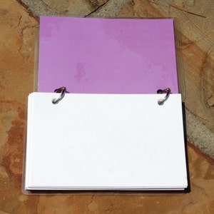 Personalized Index Card Binder, Flashcard Holder or Recipe Book ...