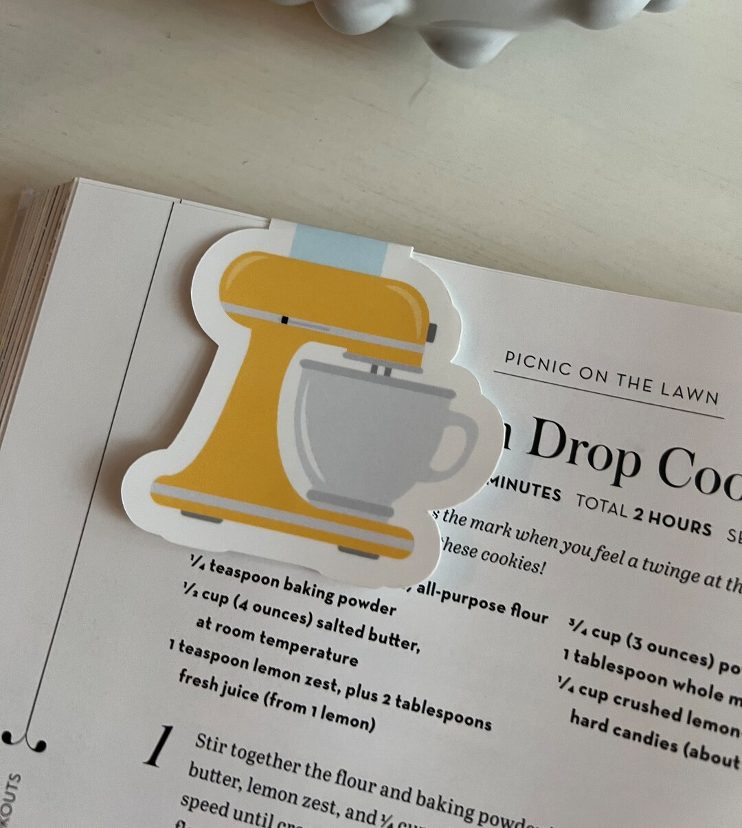 Kitchen Mixer Magnetic Bookmark, Bookmark for Cooking Clubs, Cook Book ...