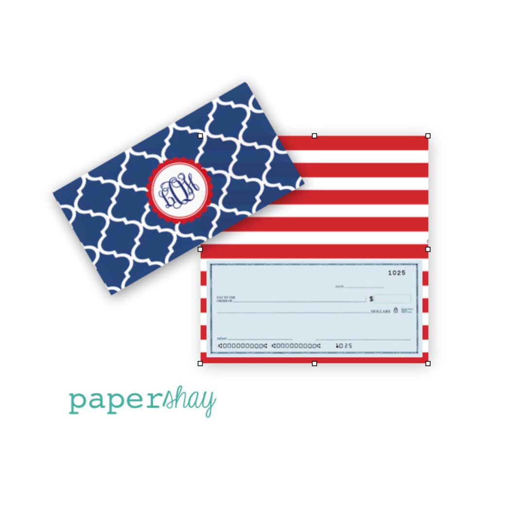 Checkbook Cover, Monogrammed Vinyl Checkbook Cover, Duplicate Checkbook ...