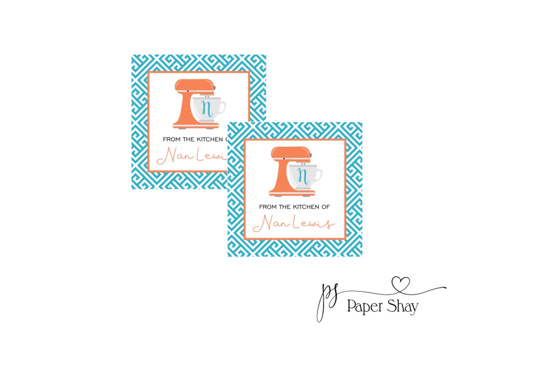 Gift Tags or Stickers, Calling Cards, Favor Tags, From the Kitchen - Etsy