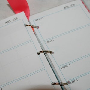 Agenda, 6 X 9 Notebook, Three Ring Notebook, Monogram Binder, Organizer ...