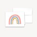 Rainbow Card Set. Watercolor Note Set. Note Cards. Blank Cards. Folded ...