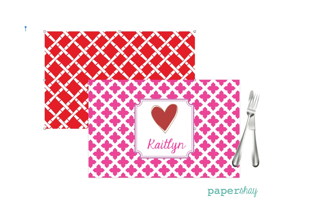 Monogrammed Placemat, Laminated Placemats, Design Your Own Placemat ...