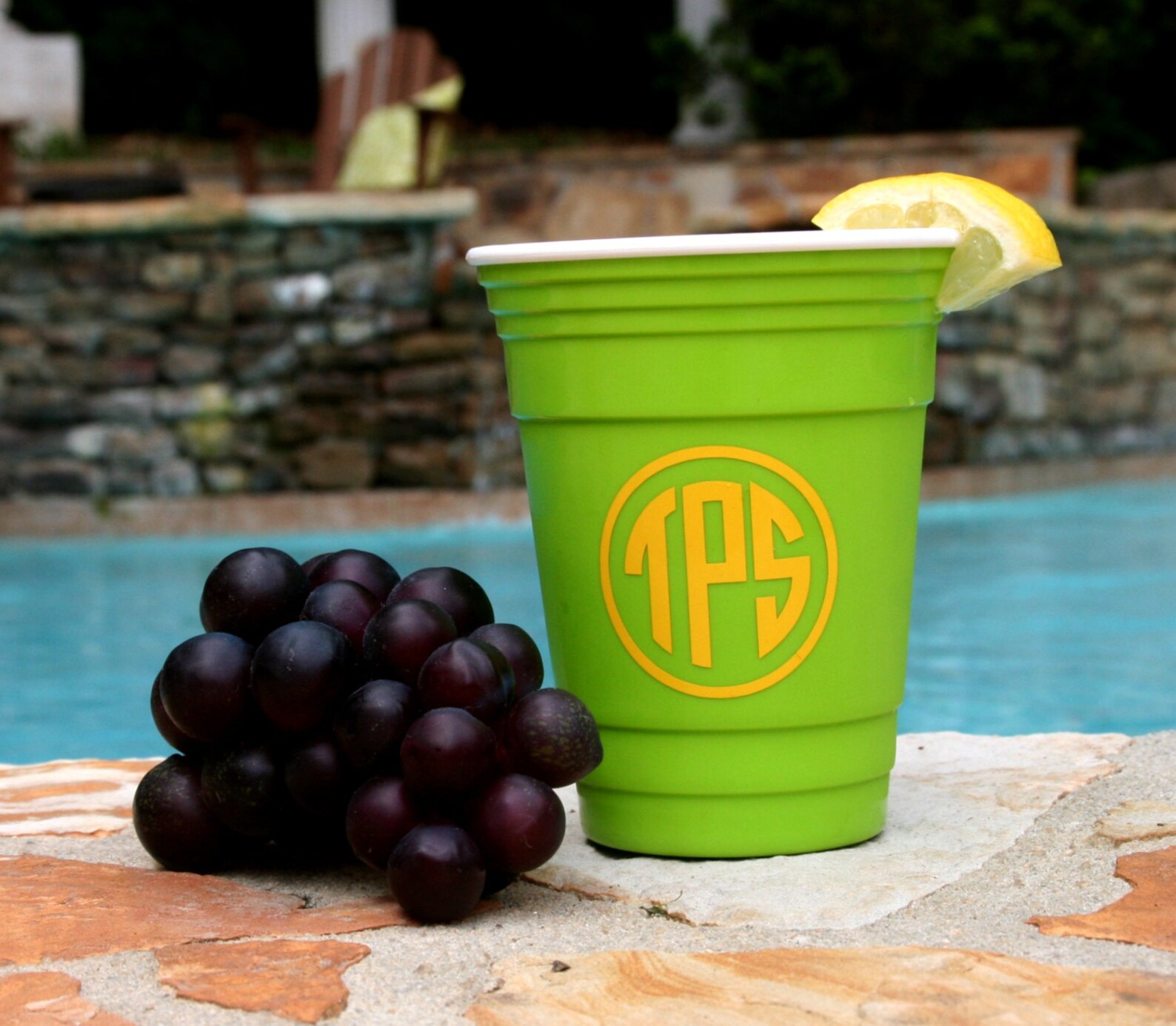 Monogrammed Double Walled Thick Plastic Cups for Bridesmaids | Etsy