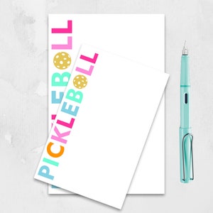 Monogram Pickleball Notepad in 2 Sizes, Pickleball League Gift, Sports ...