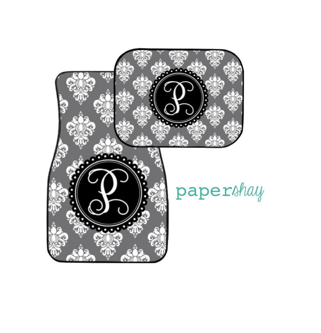 Monogram Floor Car Mats, Personalized Floor Mats for Your Car and SUV ...
