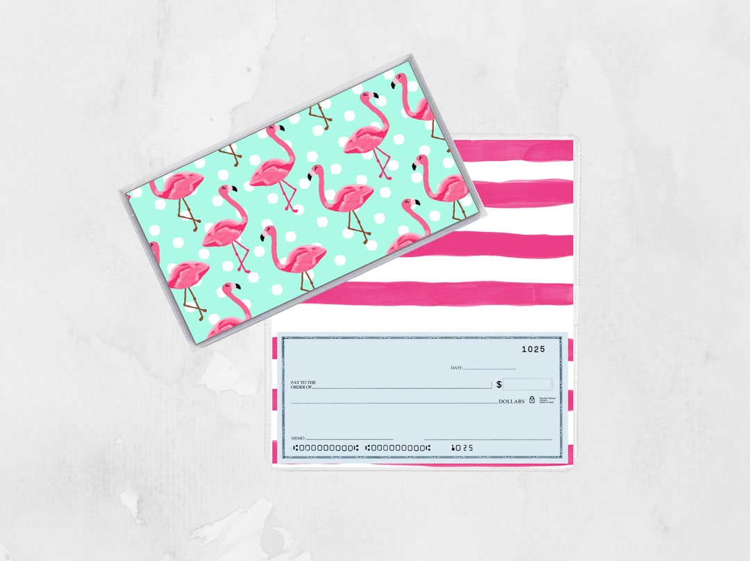 Checkbook Cover, Flamingo Vinyl Checkbook Cover, Travel Gift,ps41693 - Etsy