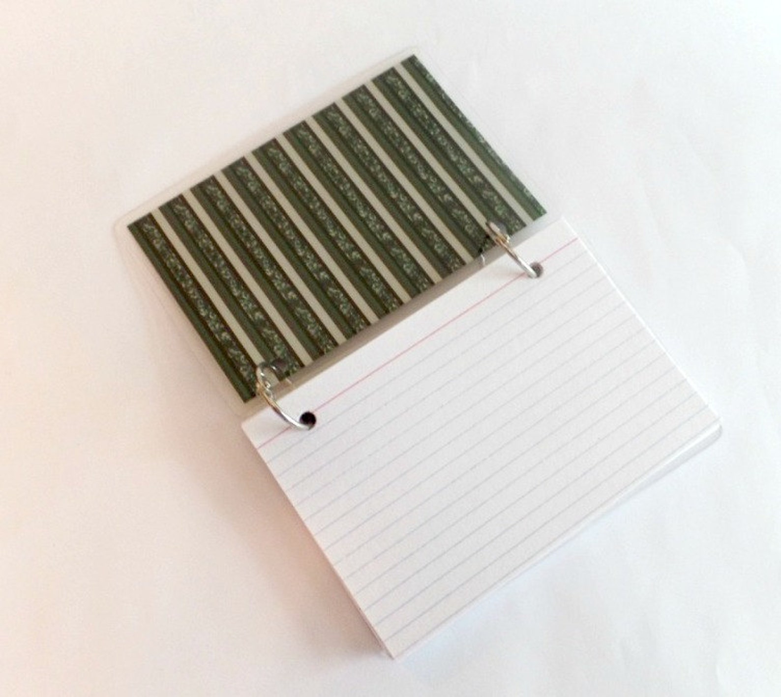 Index Card Binder Flashcard Holder or Recipe Book Laminated - Etsy