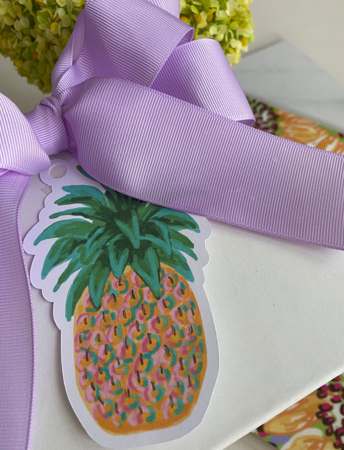DIE Cut Hang Tags, Gift Tag, PINEAPPLE Die Cut Tag, Favor Tags - Etsy