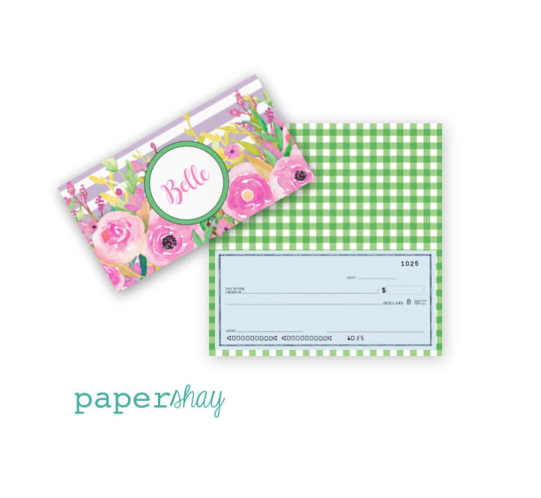 Checkbook Cover, Monogrammed Vinyl Checkbook Cover, Duplicate Checkbook ...