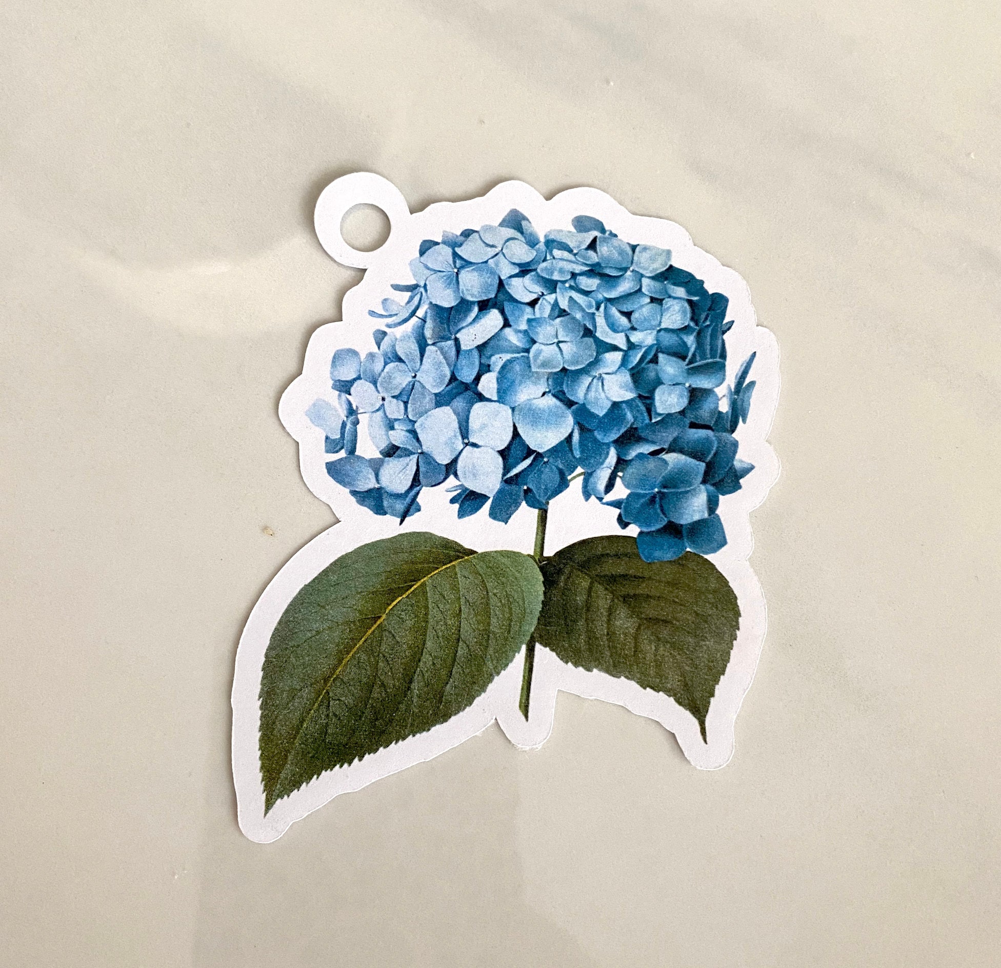 DIE Cut Hang Tags Gift Tag HYDRANGEA Die Cut Tag Favor Tags | Etsy