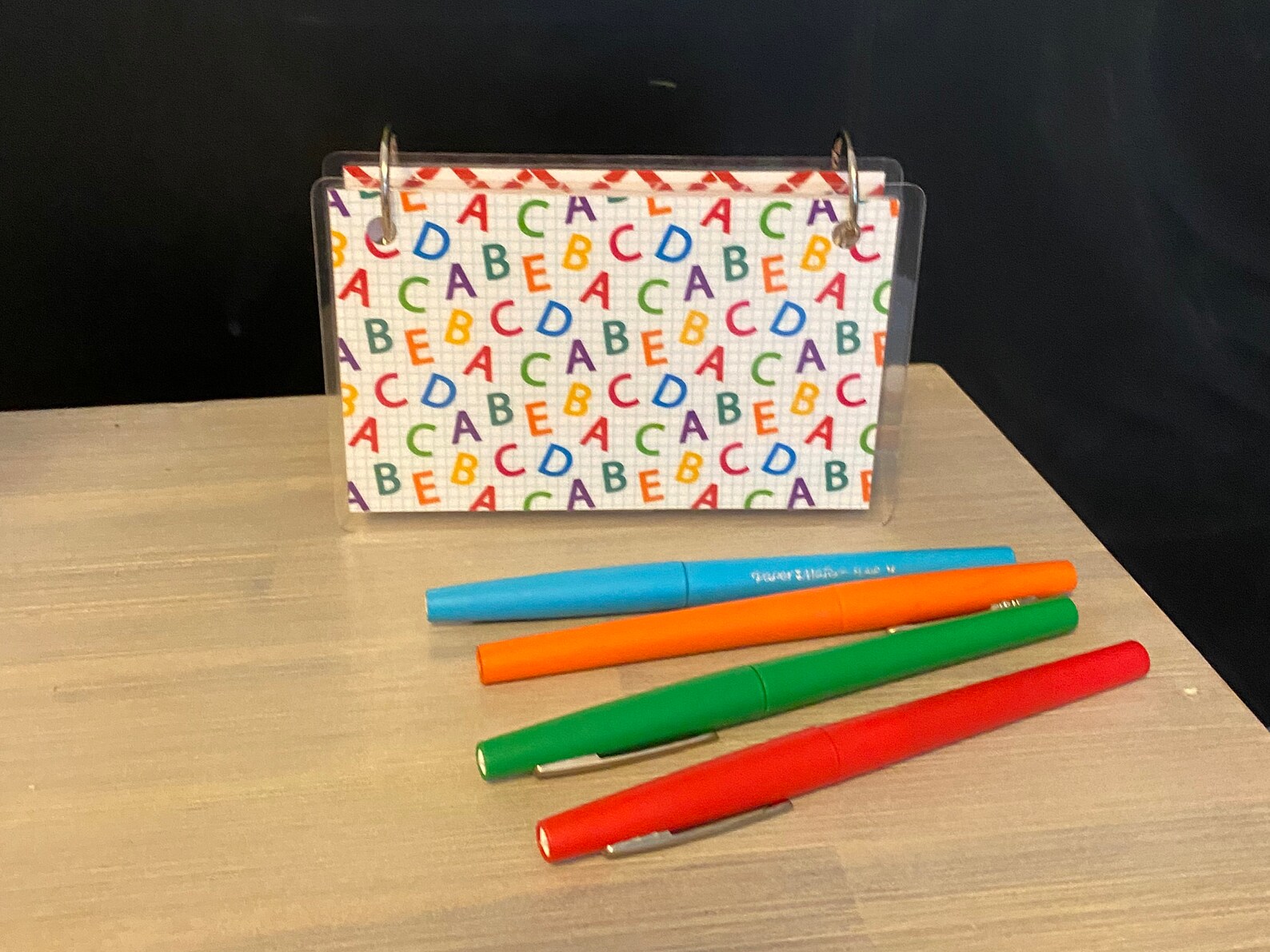 Index Card Binder Flashcard Holder or Recipe Book Laminated - Etsy