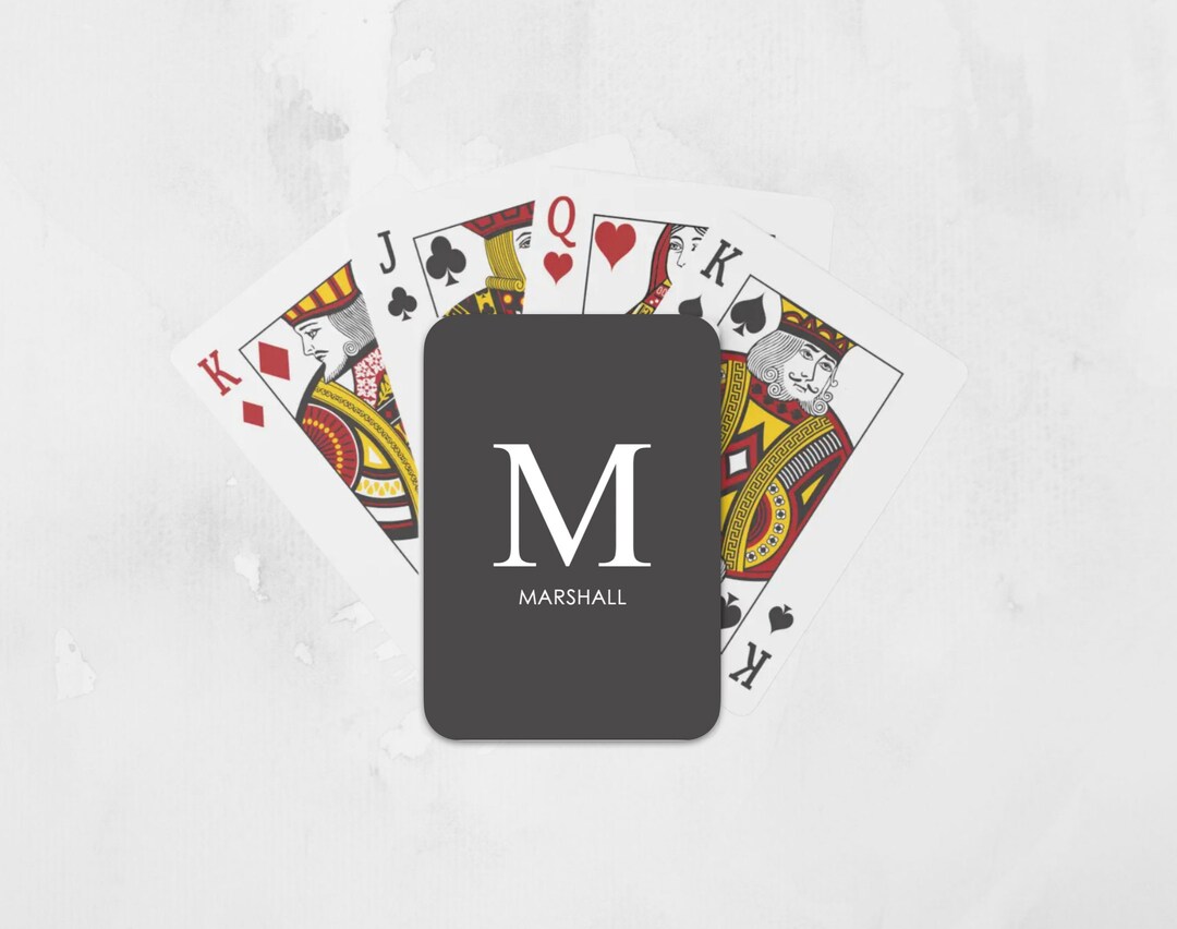 Custom Poker Cards for Men, Personalized Playing Cards, Game Night Gift ...