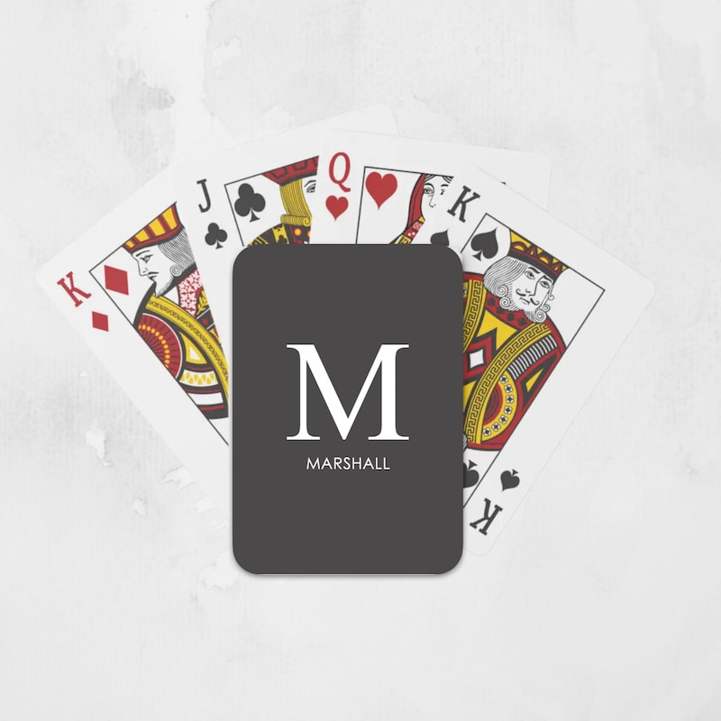 Personalized Deck of Cards for Man - Etsy