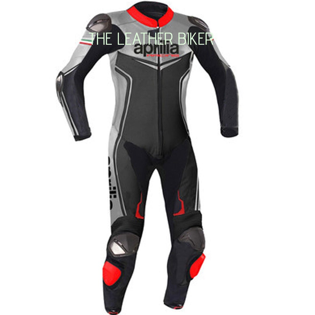 Aprilia Racing Leather Suit: CE Armored Motogp Track Gear - Etsy