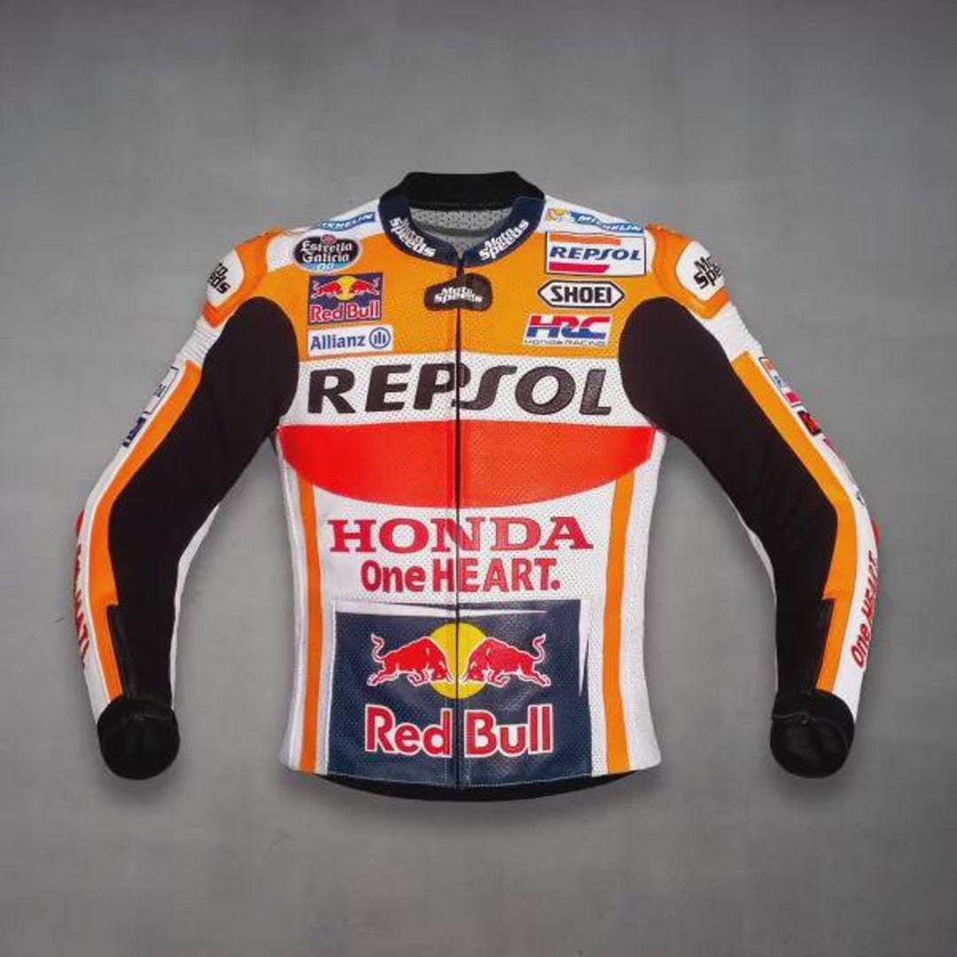 Honda Repsol Motogp Leather Jacket | Motorcycle Riding Gear for Men ...