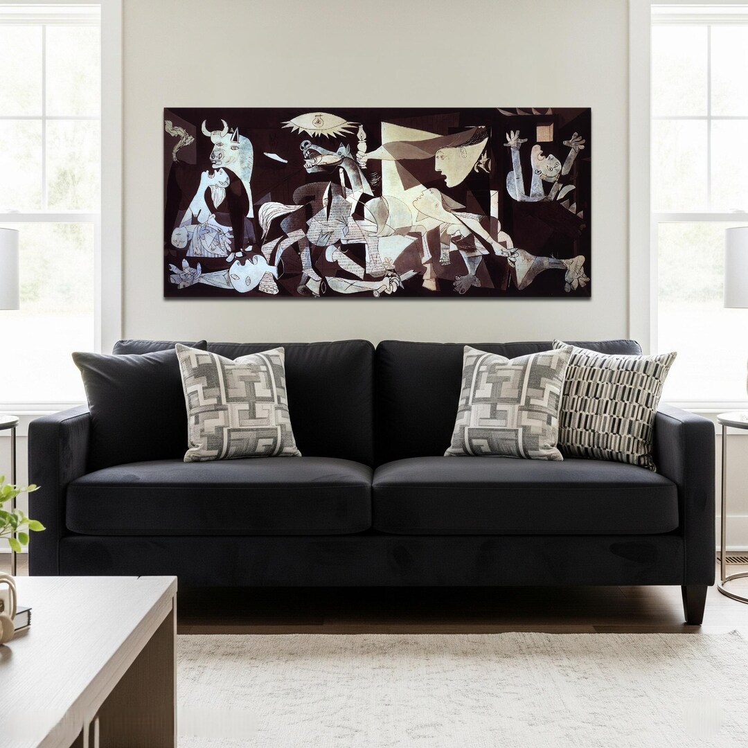 Customizable Picasso-style Guernica Canvas Print – Handmade Artwork for ...