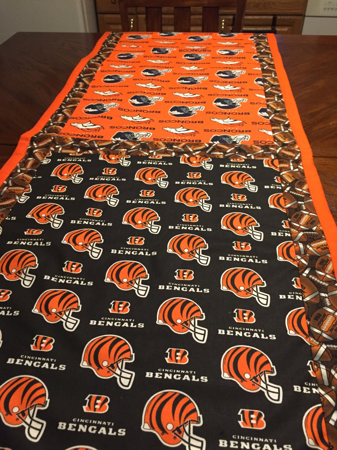 Denver Broncos Table Runner - Etsy