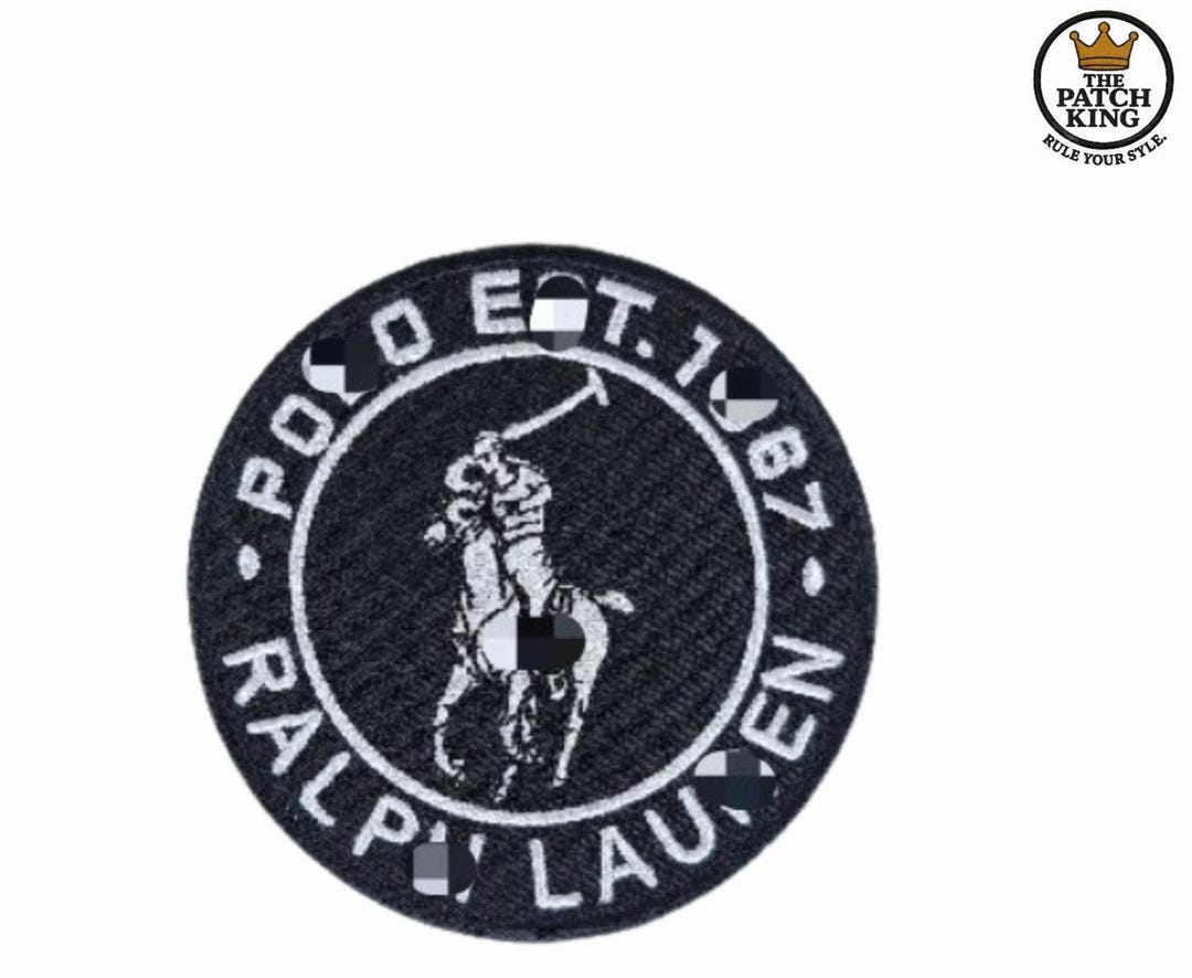 Polo Patch Iron-on/sew-on Ralph Embroidered 3.75" Lauren. - Etsy