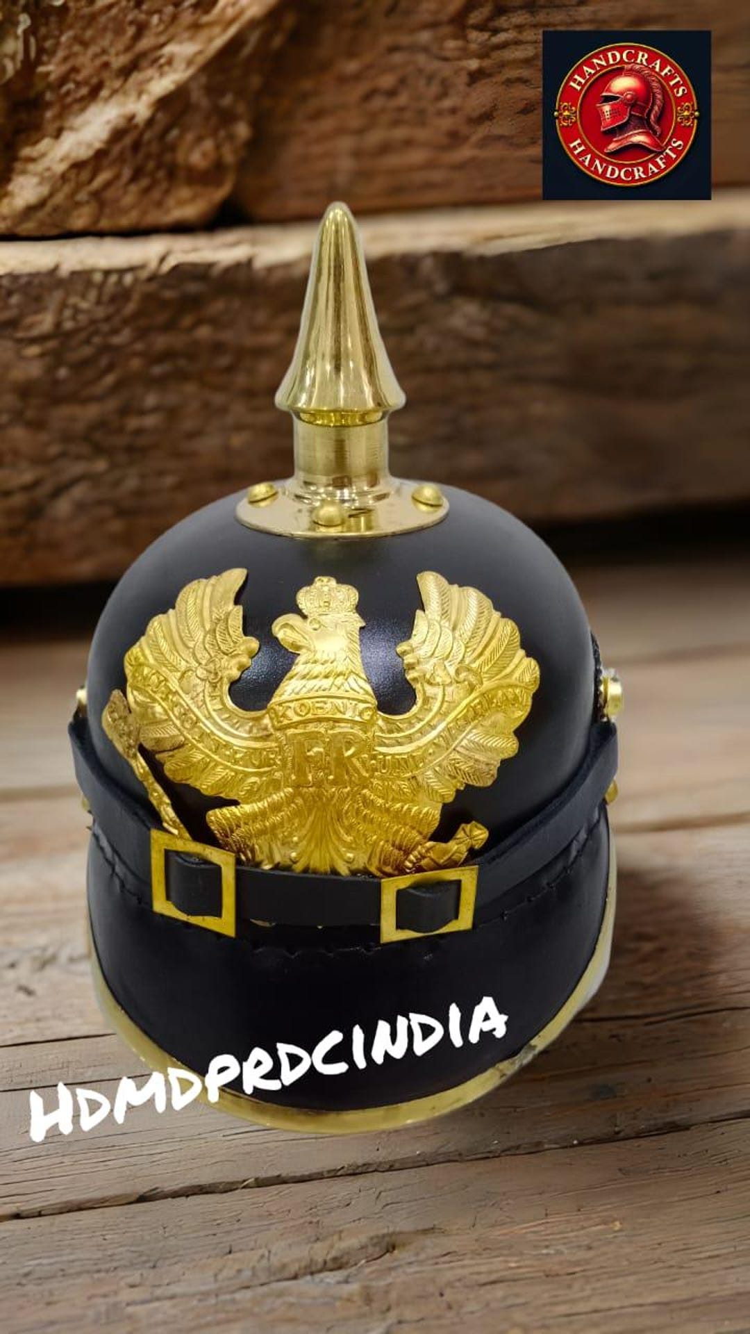 Leather Prussian Pickelhaube Helmet: German Imperial Replica - Etsy