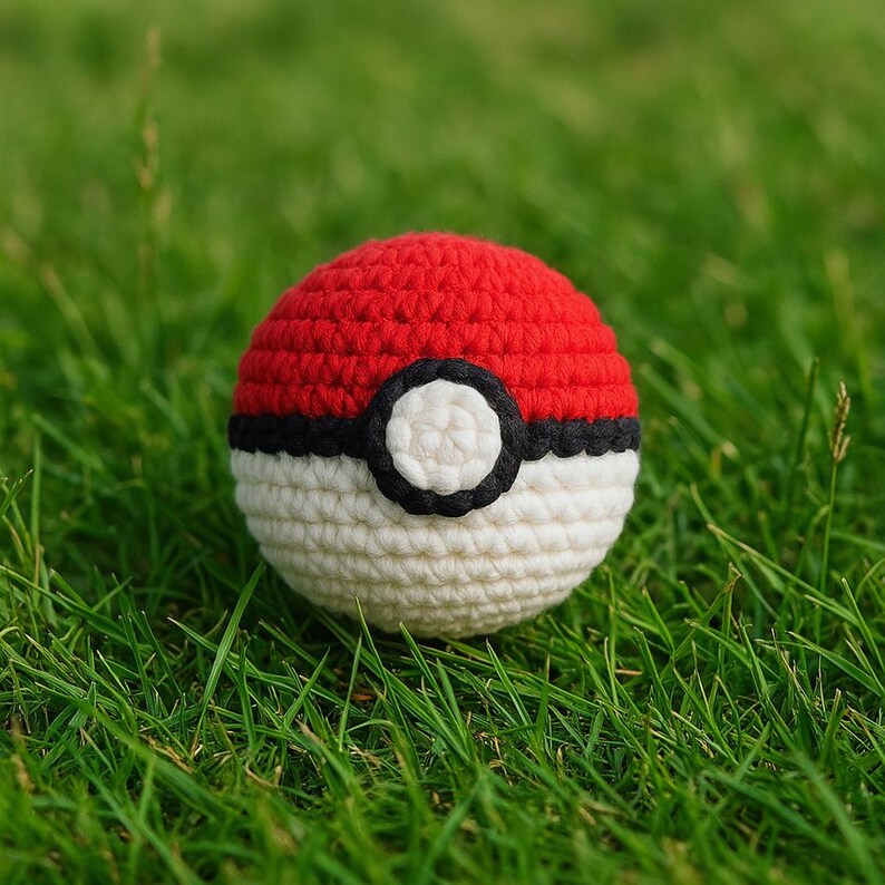 Amigurumi Pokeball-inspired Crochet Pattern, Instant PDF Download ...