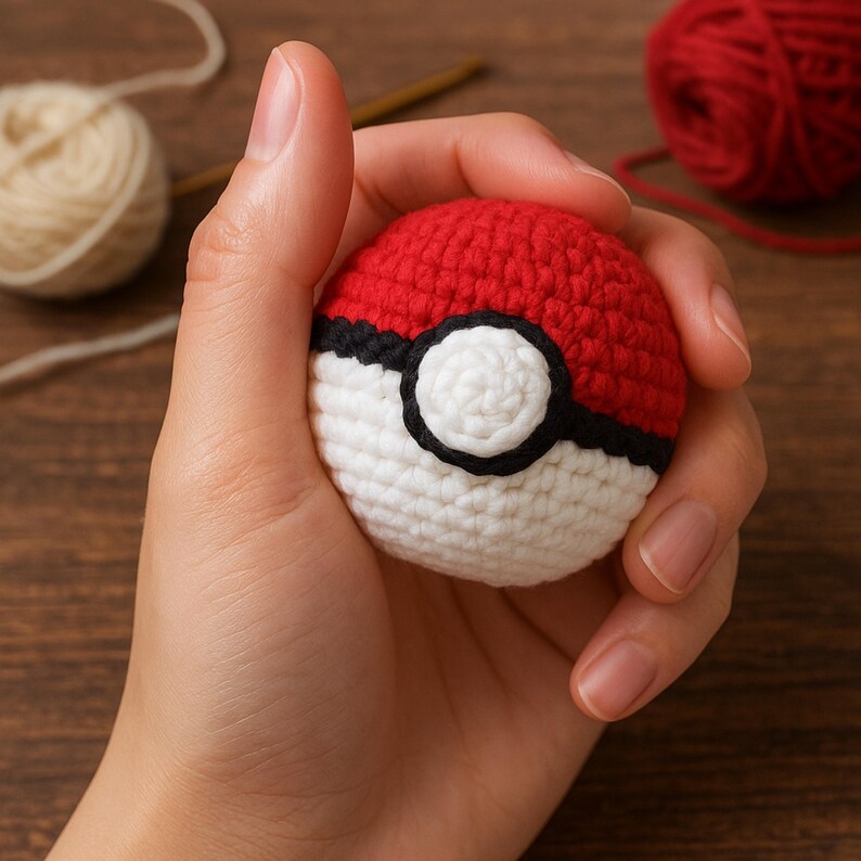 Amigurumi Pokeball-inspired Crochet Pattern, Instant PDF Download ...