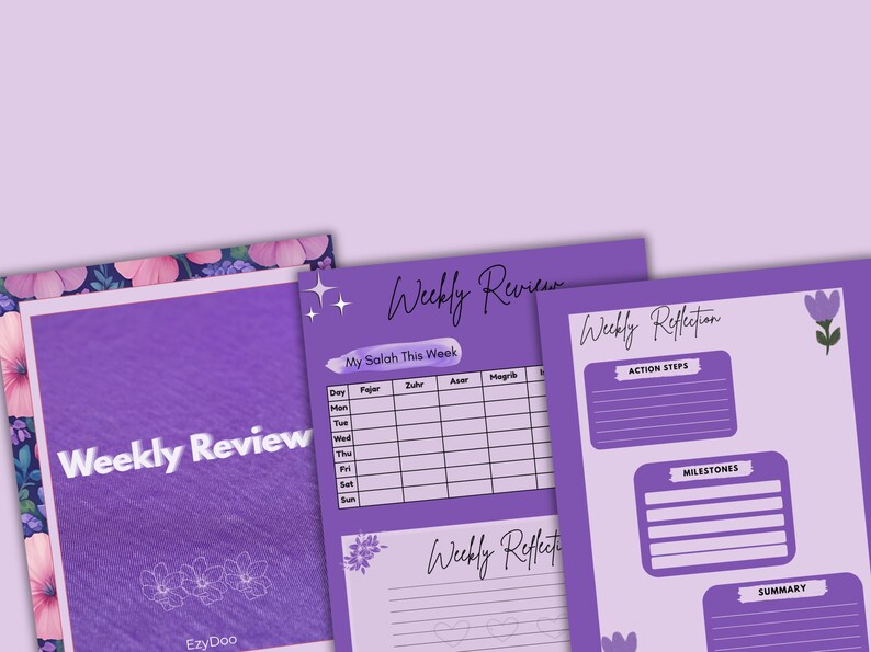 Islamic Prayer Journal Printable – Daily Salah Tracker, Gratitude ...