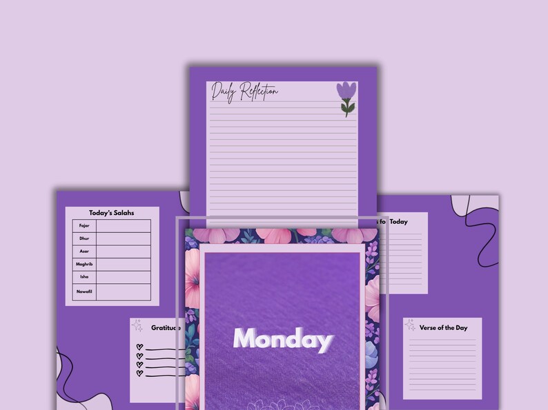 Islamic Prayer Journal Printable – Daily Salah Tracker, Gratitude ...