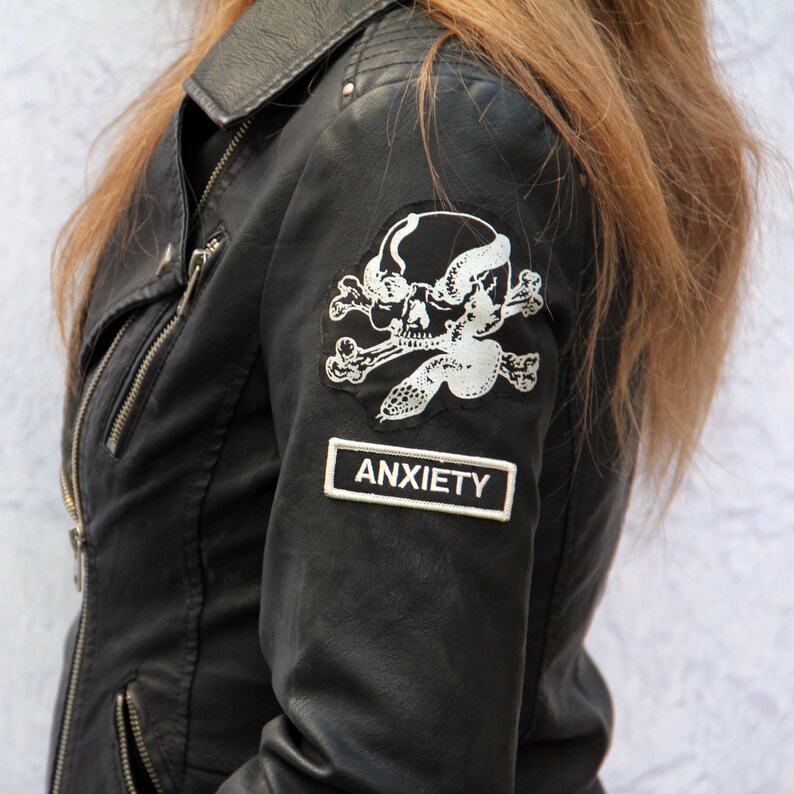 Vanitas Skull & Snake Patch Silver Printed Sew on Fabric - Etsy