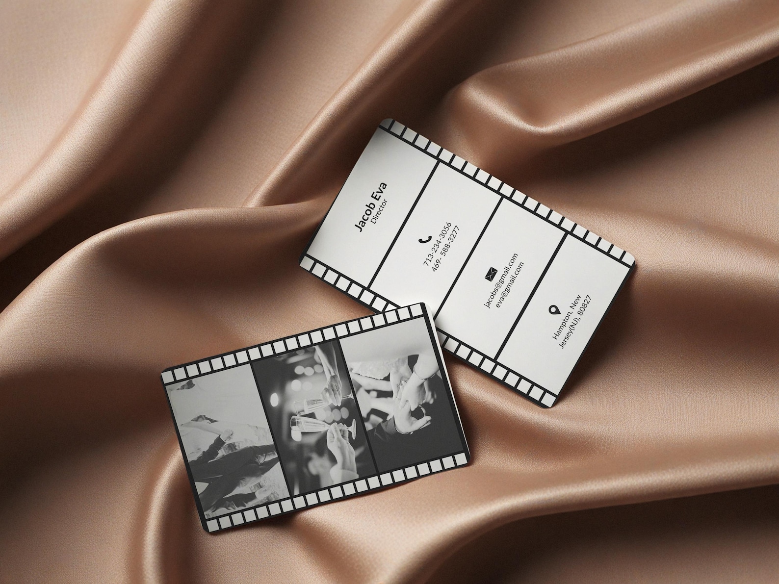 Cinematic Film Strip Photographer Business Card: Editable Template - Etsy