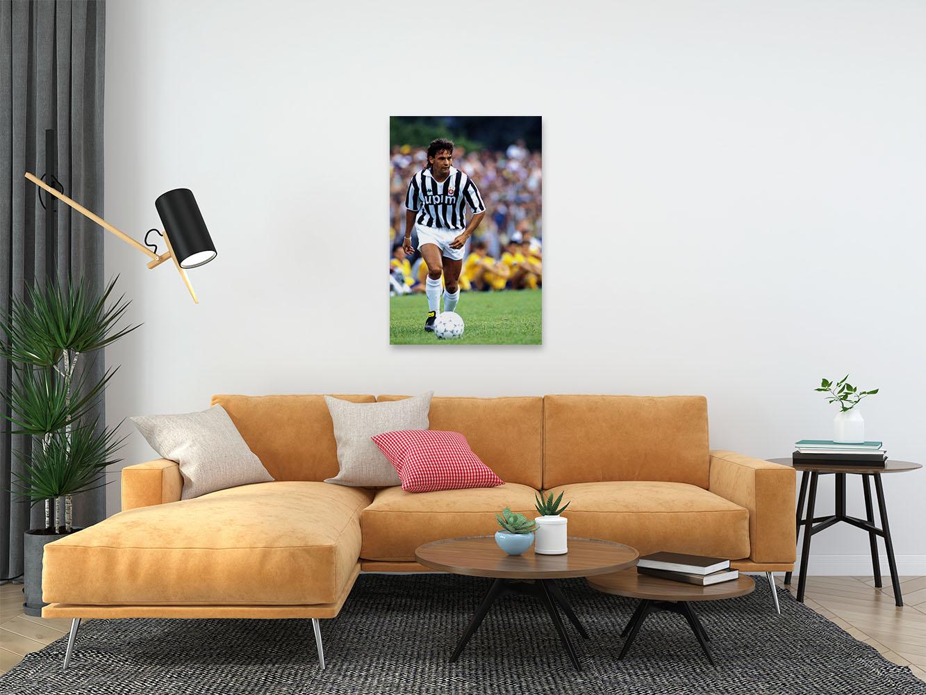Roberto Baggio Juventus Poster – Italian Football Legend Wall Art | 90s ...