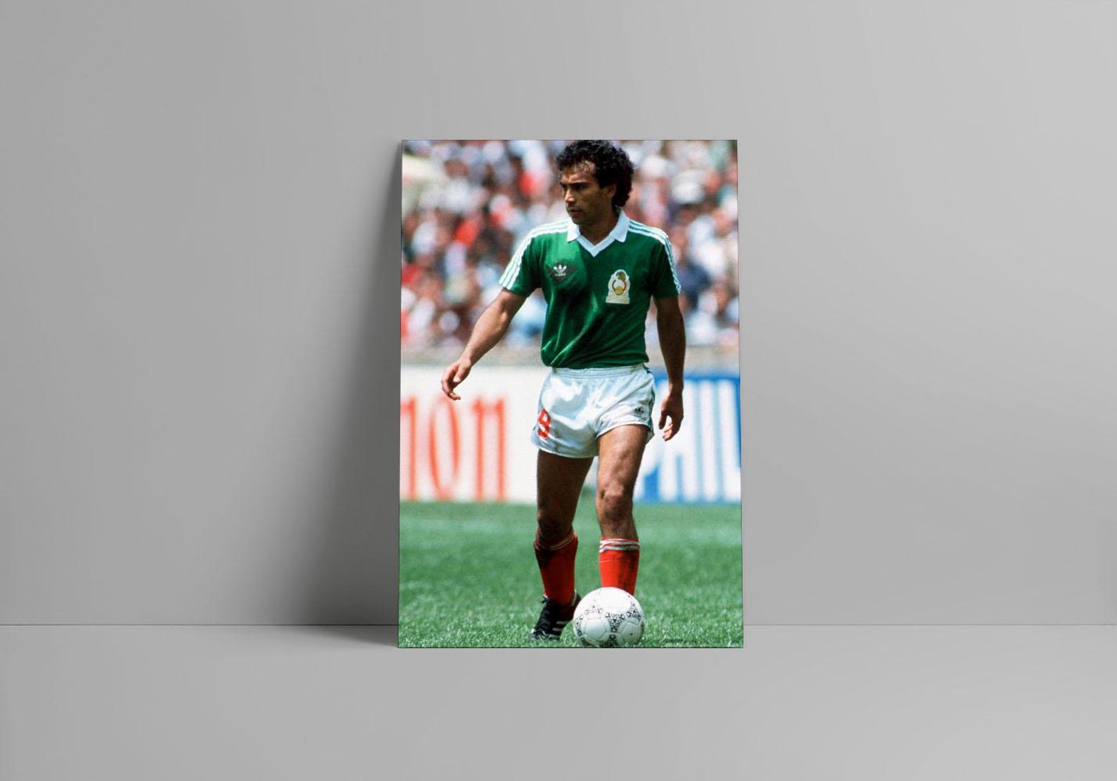 Hugo Sánchez Poster – Mexico Soccer Legend | Classic Football Wall Art ...