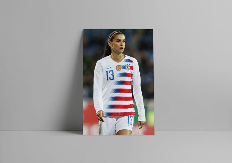 Alex Morgan Soccer Poster – Women’s Sports Wall Art, USWNT Athlete ...