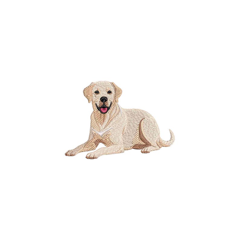 Yellow Lab Embroidery Design, Labrador Retriever Dog Machine Embroidery ...