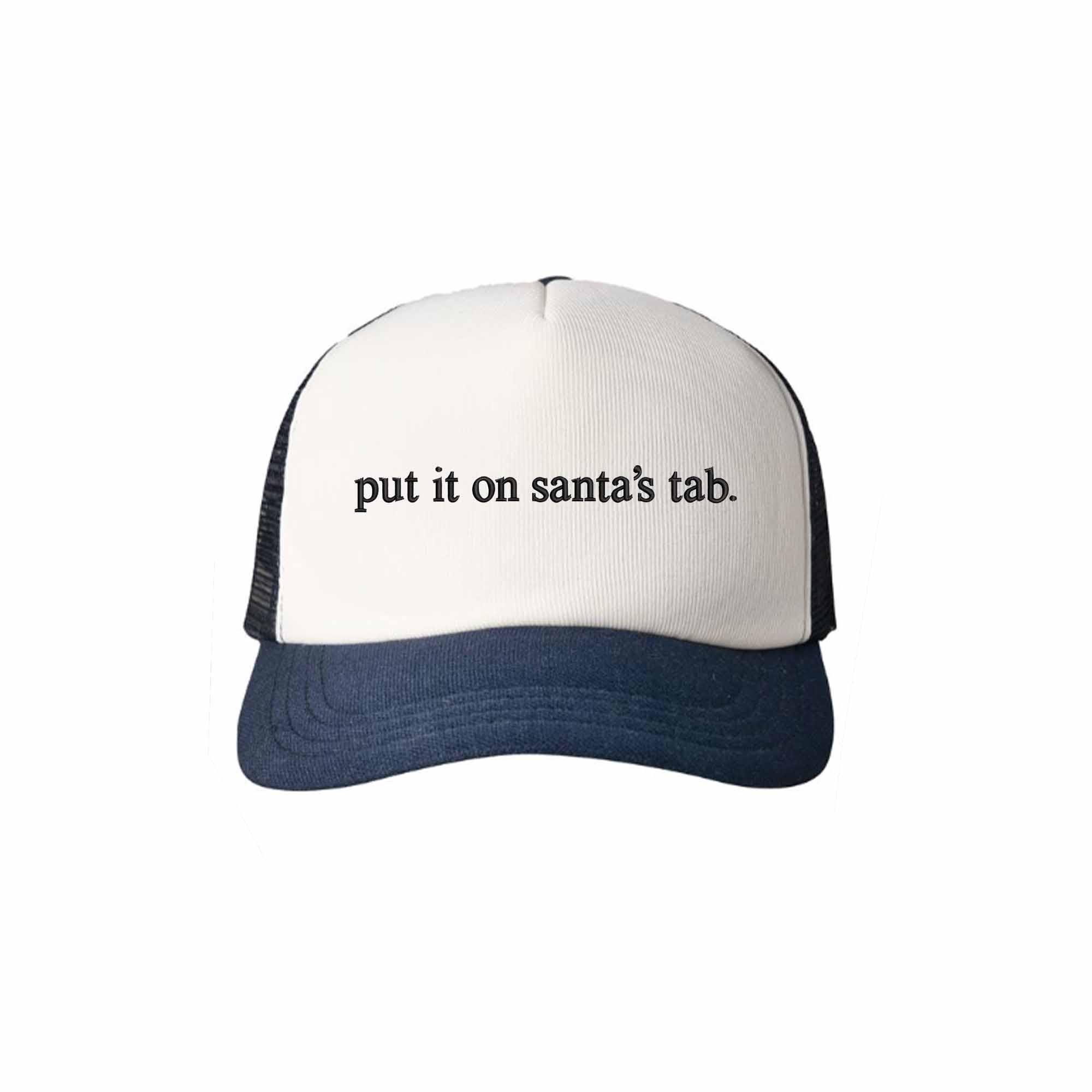 Put It on Santa’s Tab Machine Embroidery Design: Funny Christmas ...