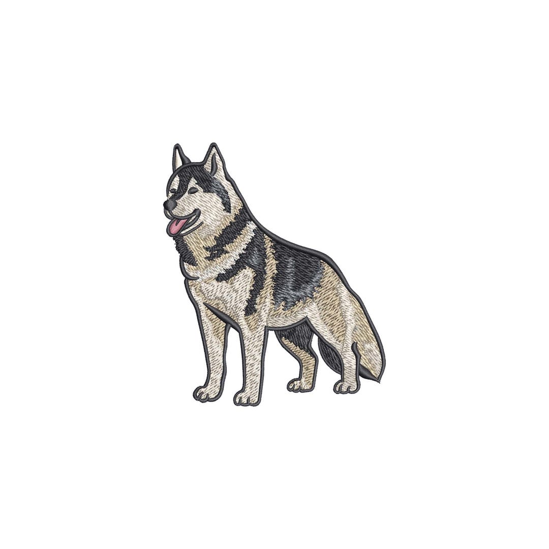 Small Siberian Husky Embroidery Design, Dog Embroidery Files, Husky ...