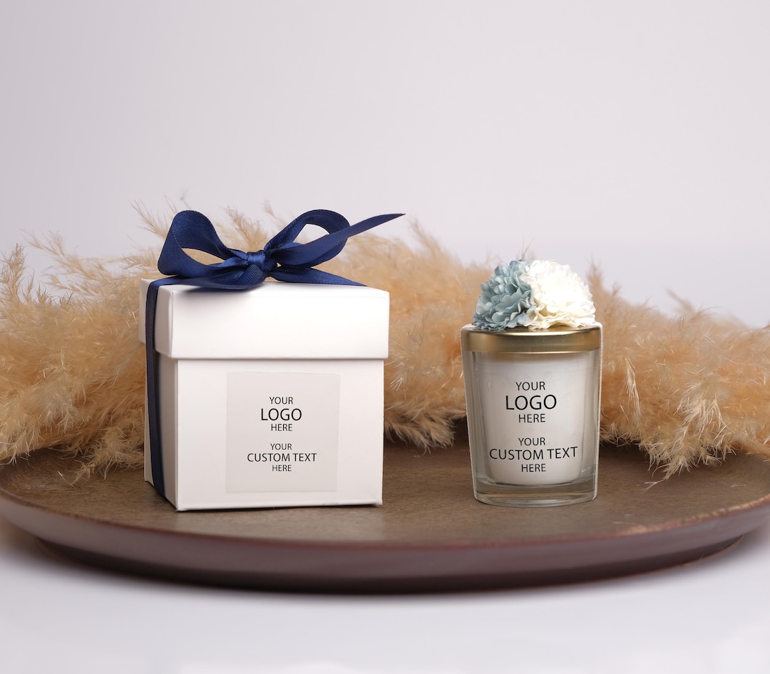Logo Soy Candle for Brands, Corporate Candles for Events, Business ...