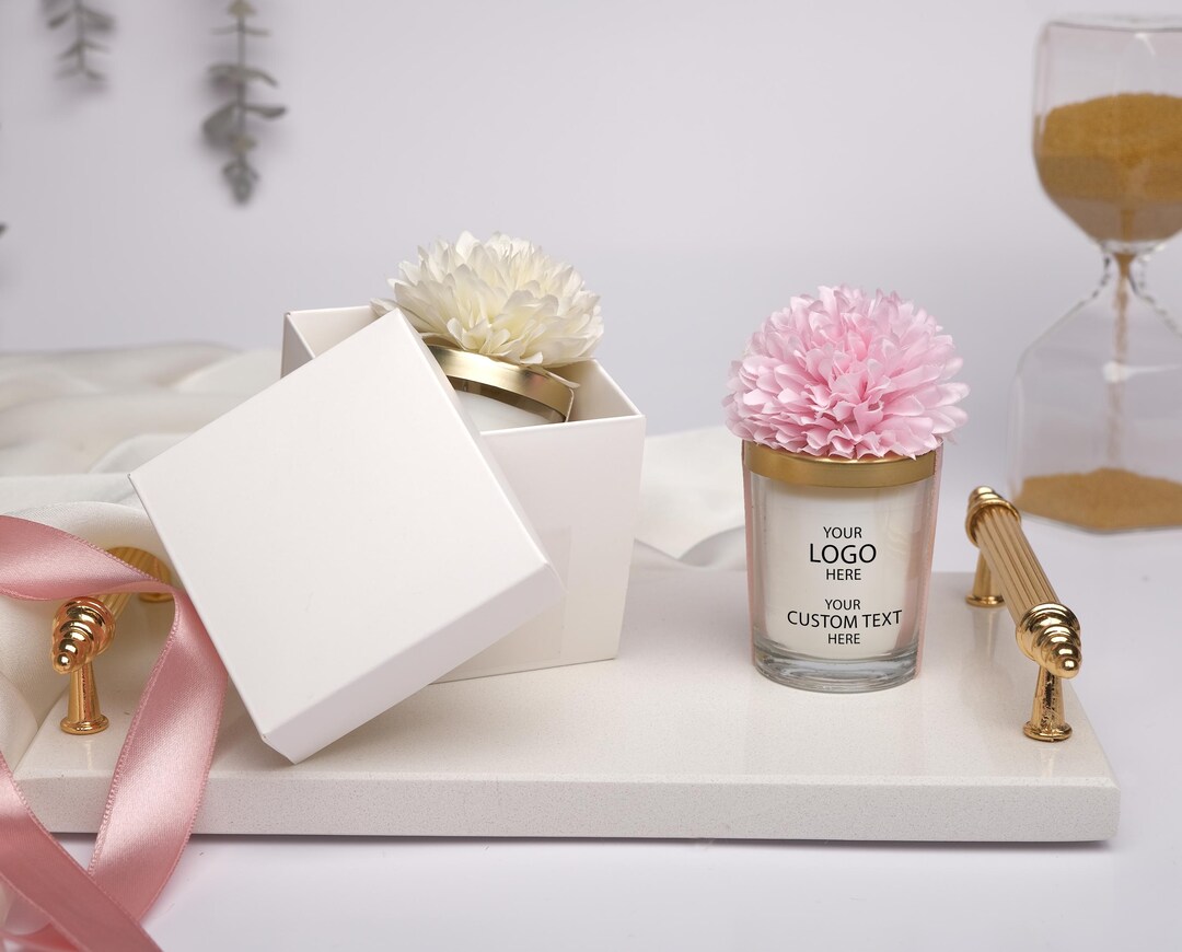 Logo Soy Candle for Corporate Branding, Business Candle Gifts, Trade ...