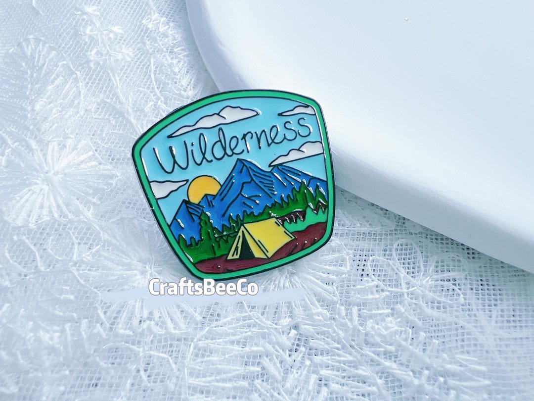 Wilderness Camping Outdoor Pin - Cute Enamel Badge - Pins Enamel Pin ...