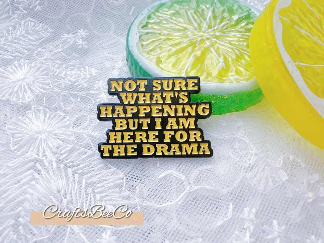 Not Sure What is Happening, but I Am Here for the Drama Pin Brooch ...