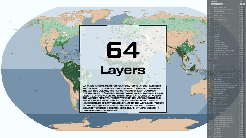 Multilayer World Map for Powerpoint. High Detail. Select Your Language ...