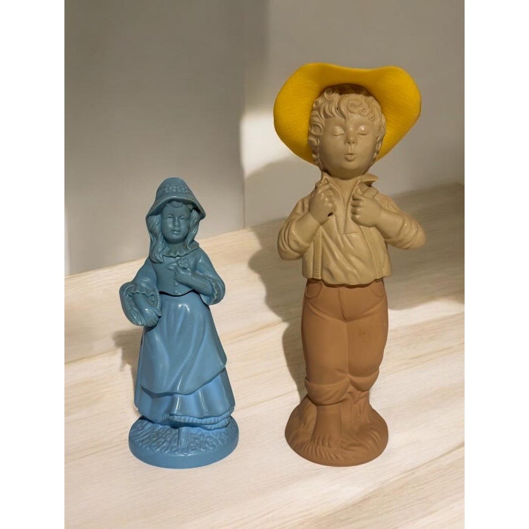 Avon Boy Cologne Bottles Catch A Fish & Little Girl Blue - Field ...