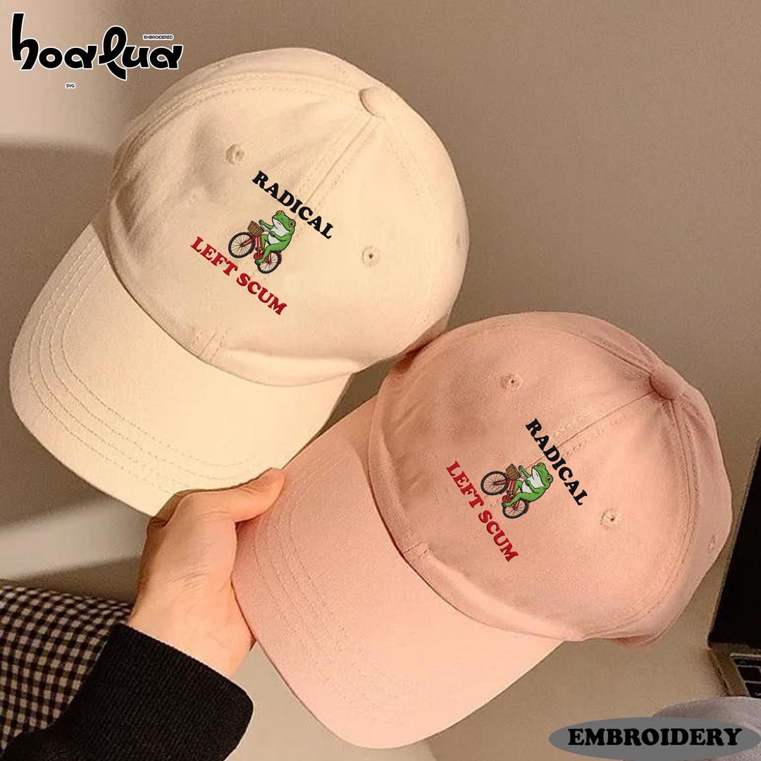 Embroidered Radical Left Scum Hat, Radical Leftist Scum Dad Hat ...