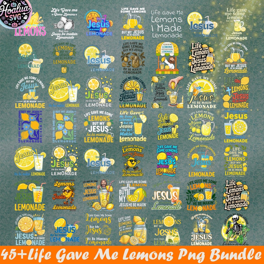 35+ Life Gave Me Lemons but Jesus Made Lemonade,christian Summer Drink ...