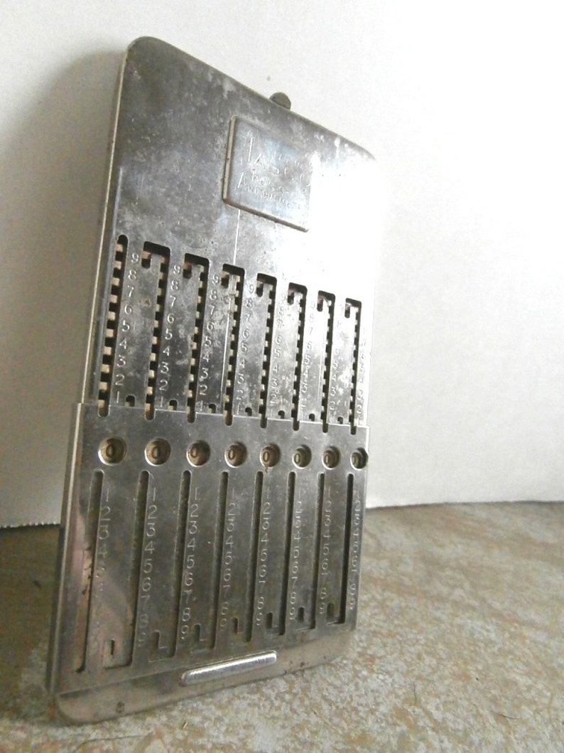 Tasco Pocket Arithmometer Calculator Circa 1940s | Etsy
