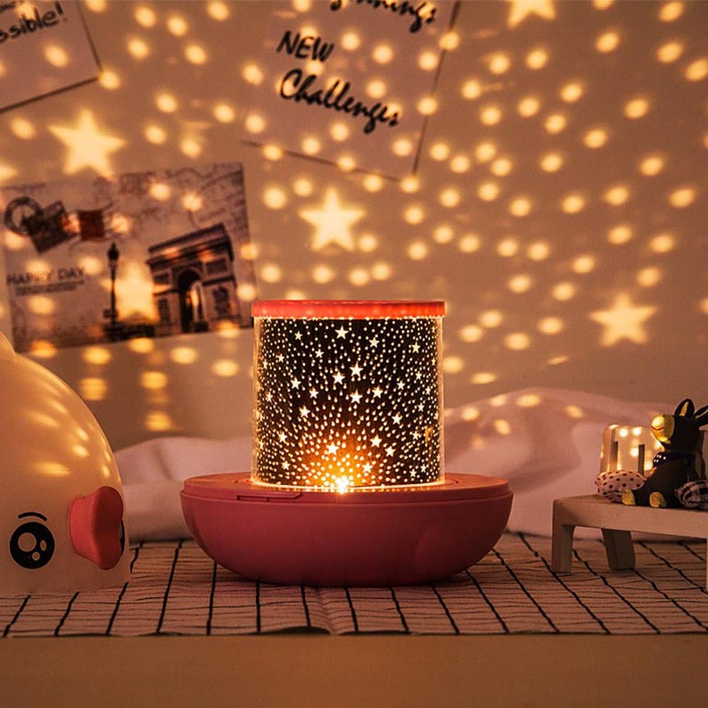 Custom Lucky Fish LED Rotating Star Projector Night Light – 360 Galaxy ...
